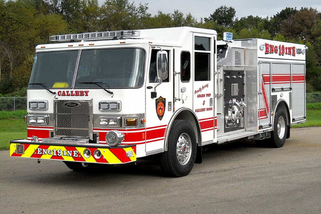 CALLERY VOL. FIRE COMPANY Pierce Saber Rescue Pumper | GLICK Fire Equipment