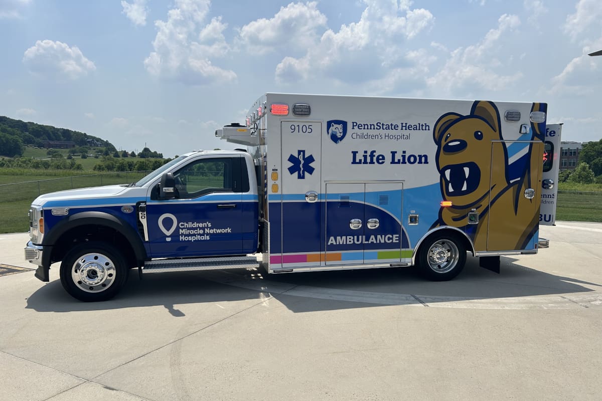 Penn State Health adds new, specially equipped pediatric ambulance to ...