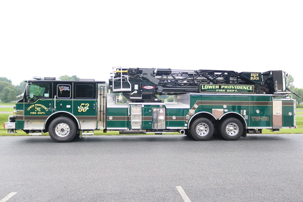 LOWER PROVIDENCE VOL FIRE CO Pierce Velocity Aerial | GLICK Fire Equipment
