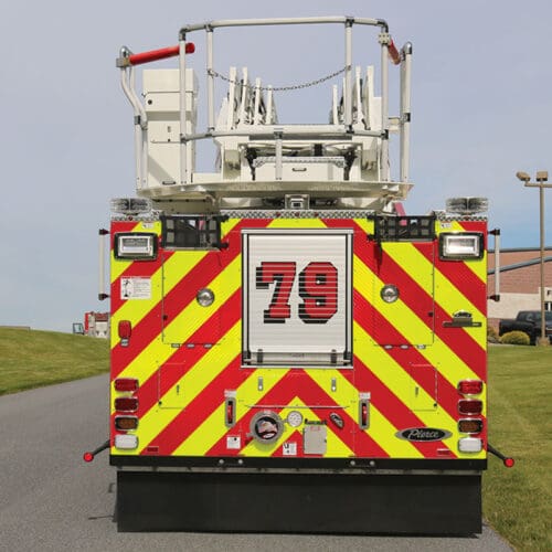WYOMISSING FIRE DEPARTMENT Pierce Enforcer Aerial | GLICK Fire Equipment