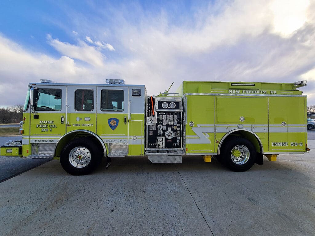 ROSE FIRE COMPANY No. 1 Pierce Enforcer Pumper | GLICK Fire Equipment ...