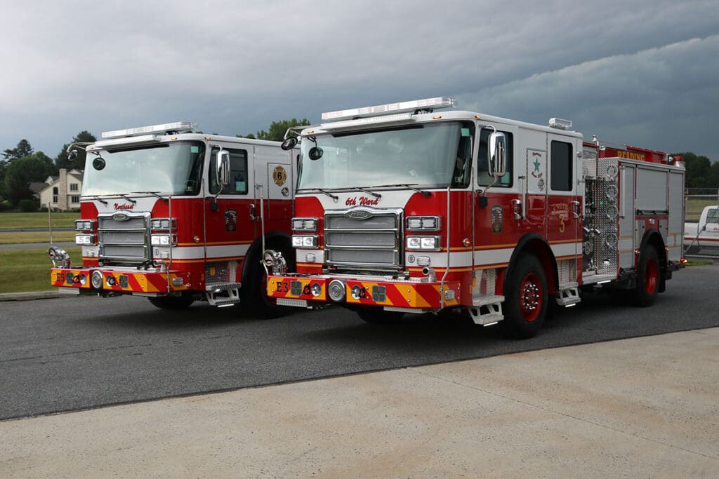 CITY OF READING FIRE DEPT. Pierce Enforcer Pumper | GLICK Fire Equipment