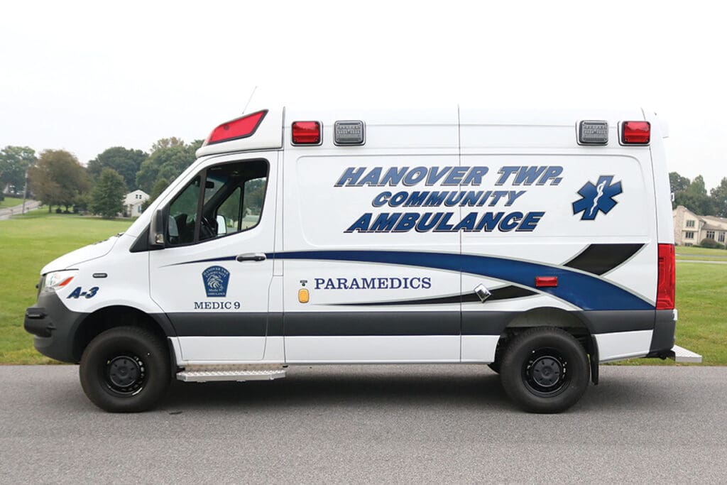 HANOVER TWP COMMUNITY AMBULANCE Sprinter EXE | GLICK Fire Equipment