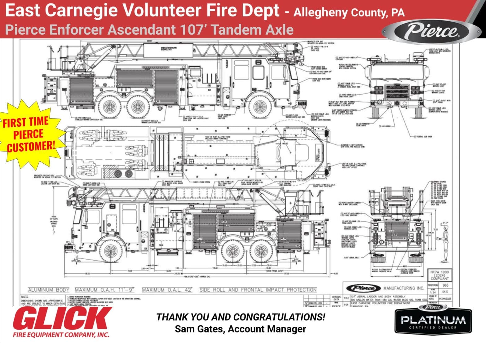 East Carnegie Volunteer Fire Dept | GLICK Fire Equipment Company