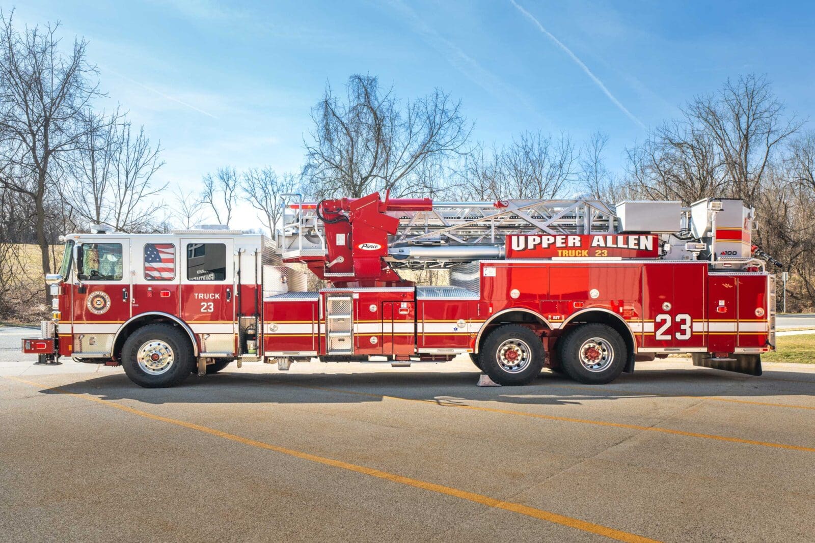 UPPER ALLEN FIRE DEPT Pierce Enforcer Mid-Mount Platform | GLICK Fire ...